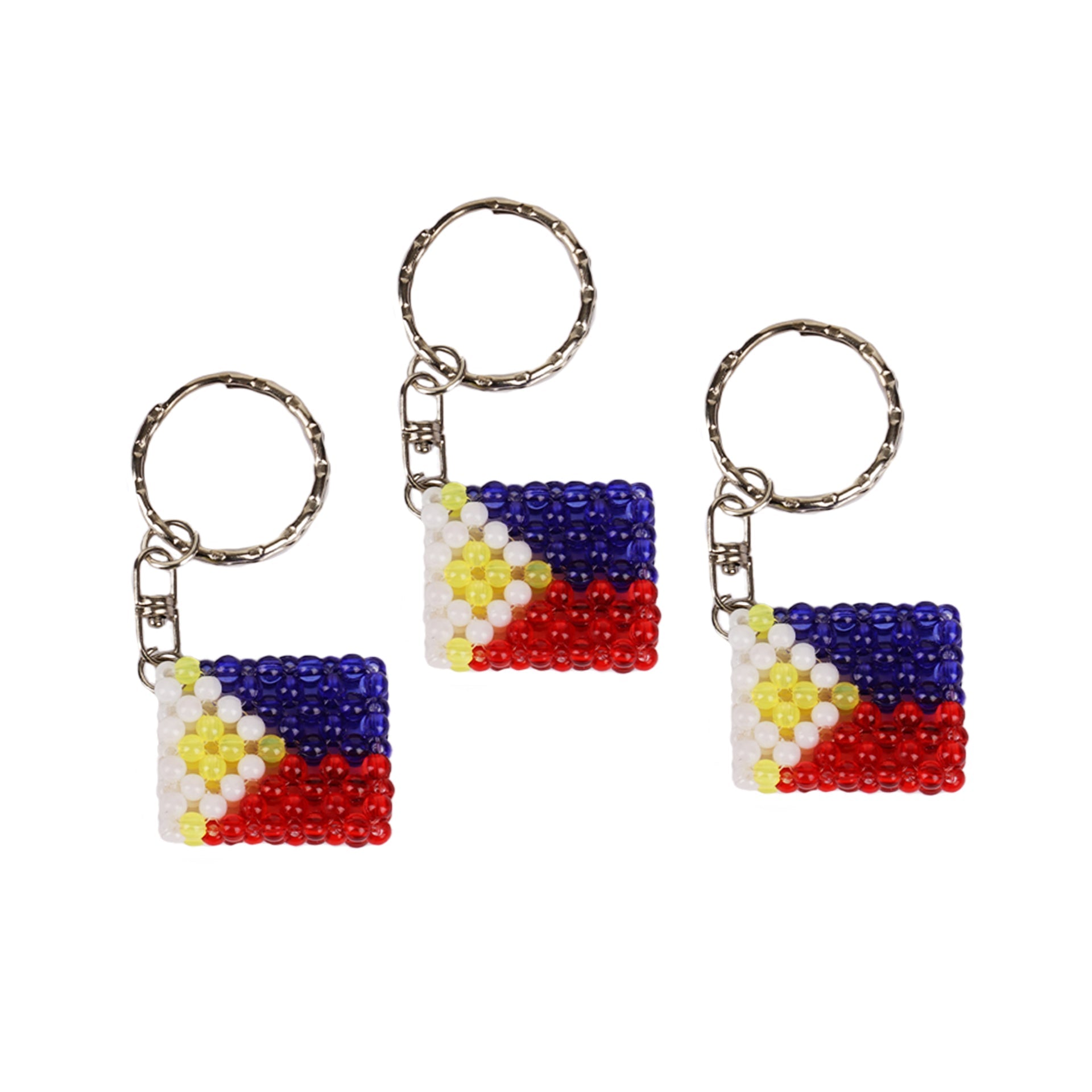 Beaded Philippine Flag Key Chain Set of 3 – TESOROS