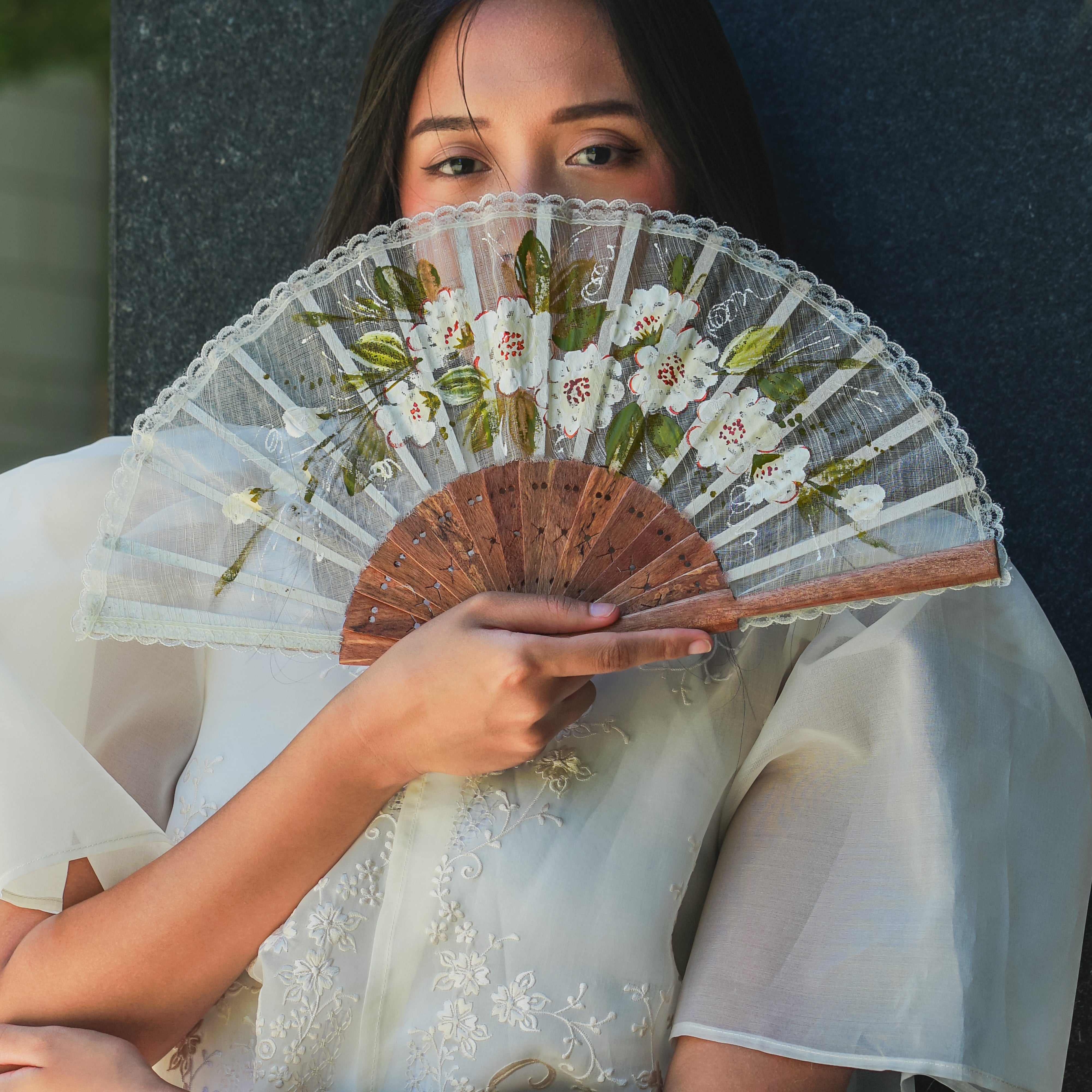 Pina Silk Hand Painted Fans – TESOROS