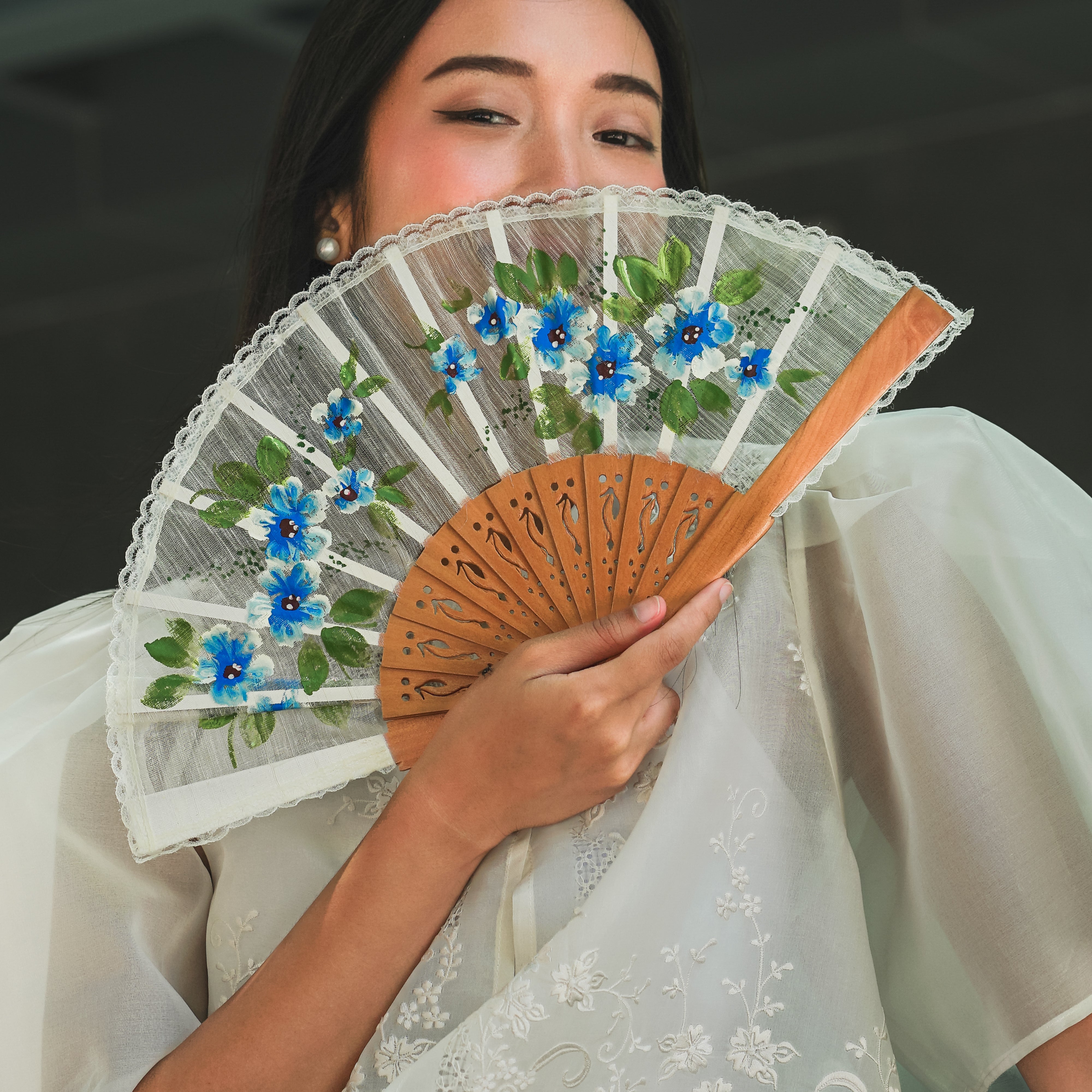 Pina Silk Hand Painted Fans – TESOROS
