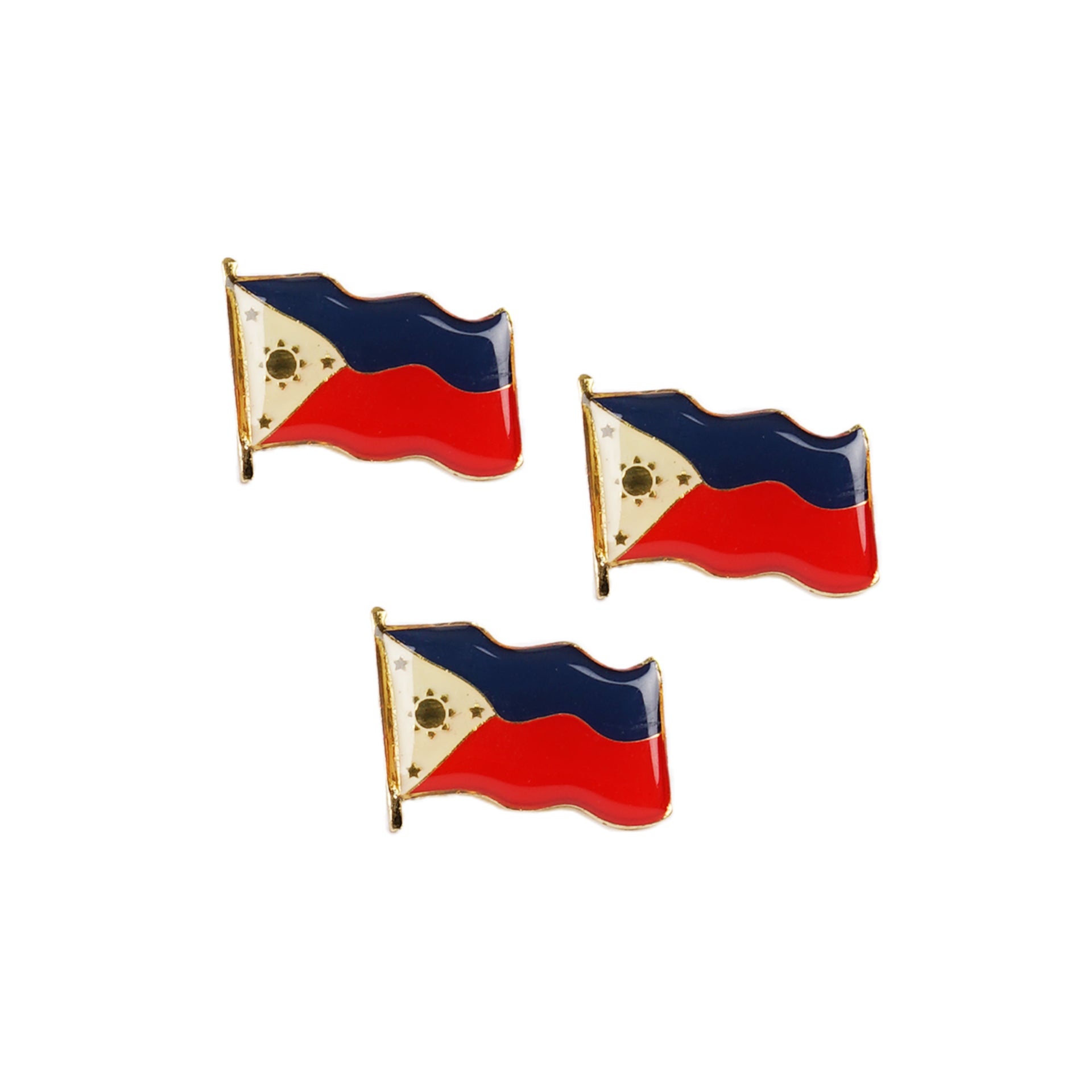 Philippine Flag Collar Pin Set of 3 – TESOROS