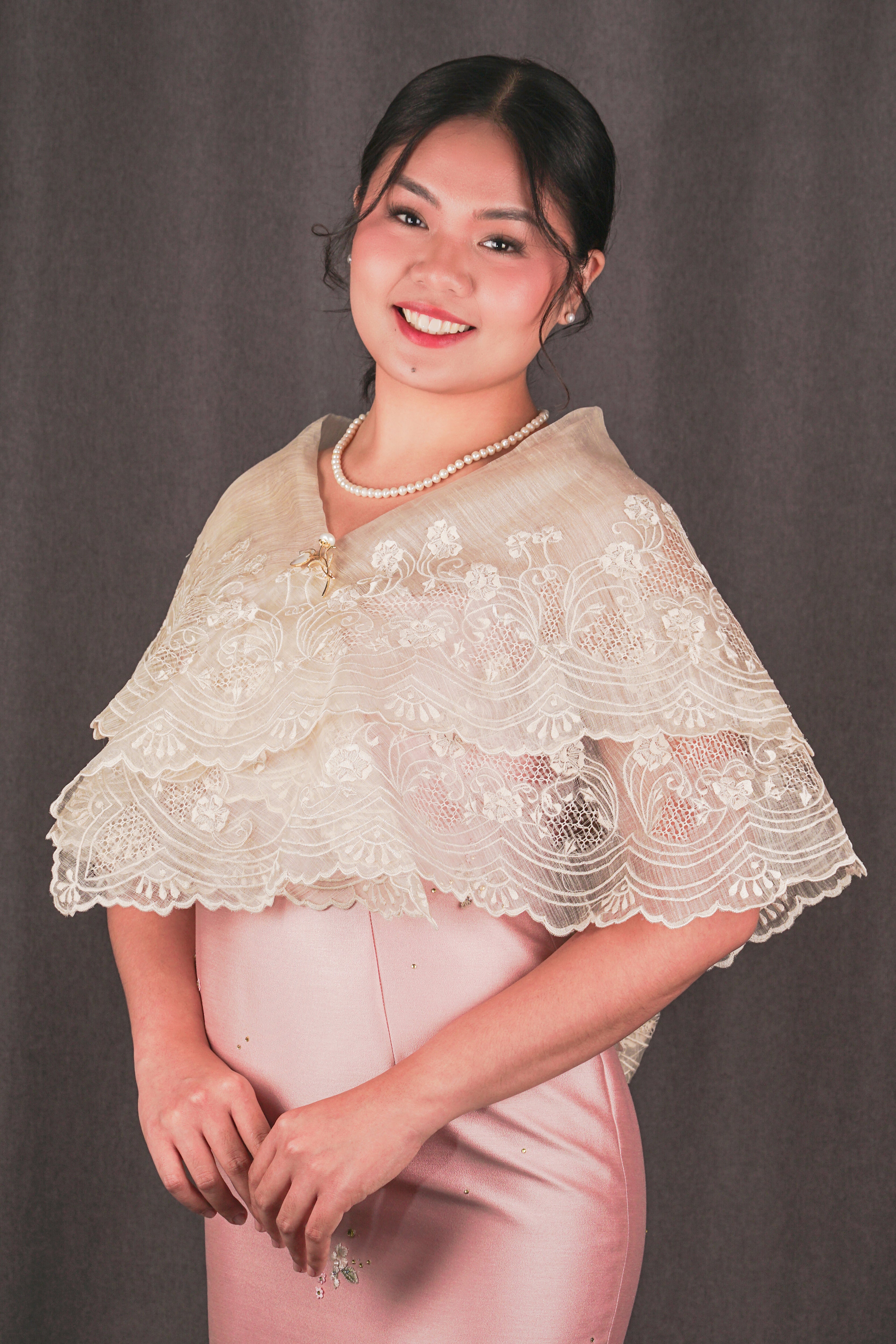 Piña Silk Joan Alampay with Calado – TESOROS