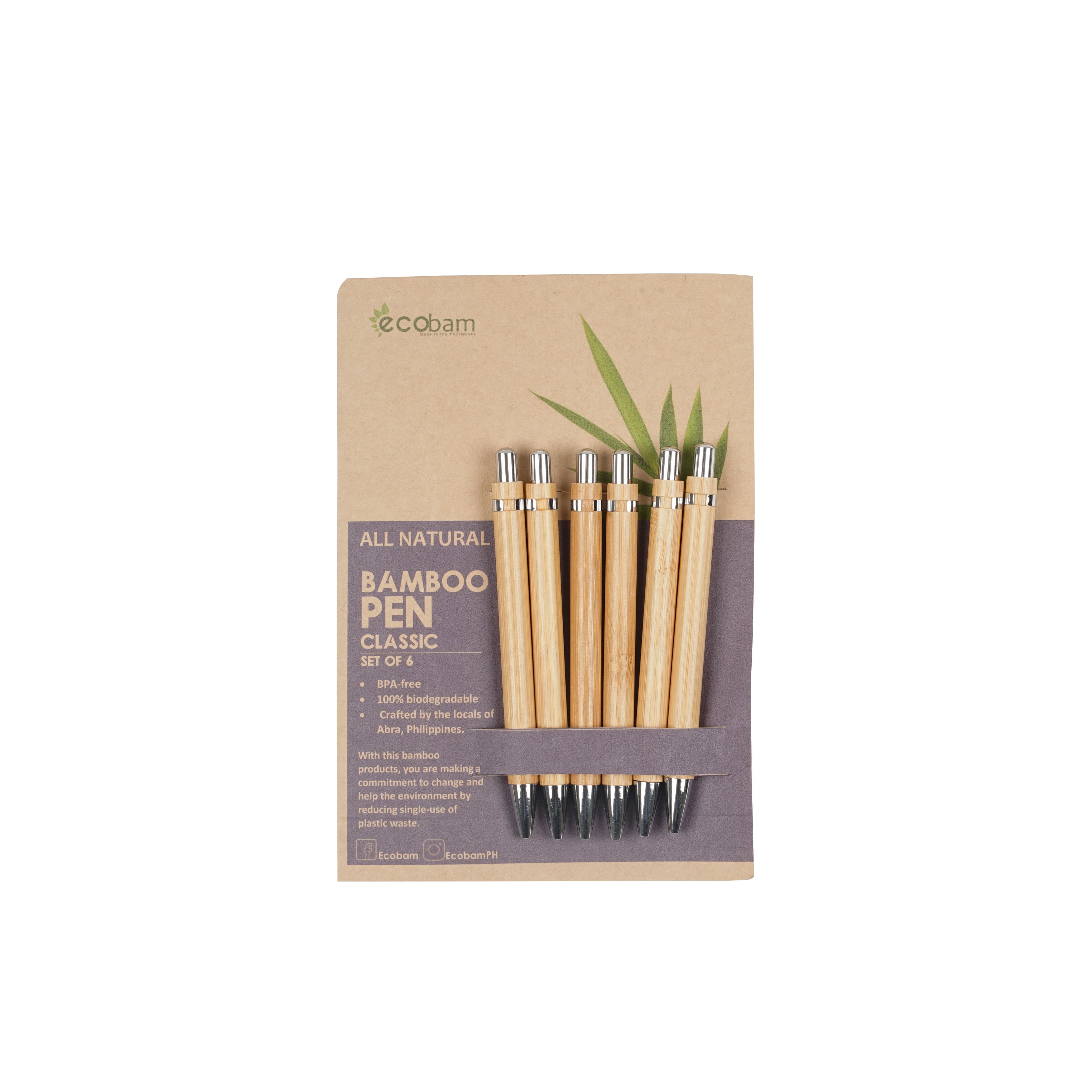 Bamboo Pen Classic Set of 6 – TESOROS